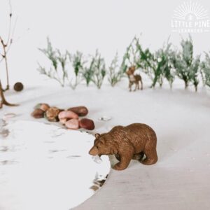Winter Small World Play Using Natural Material • Little Pine Learners