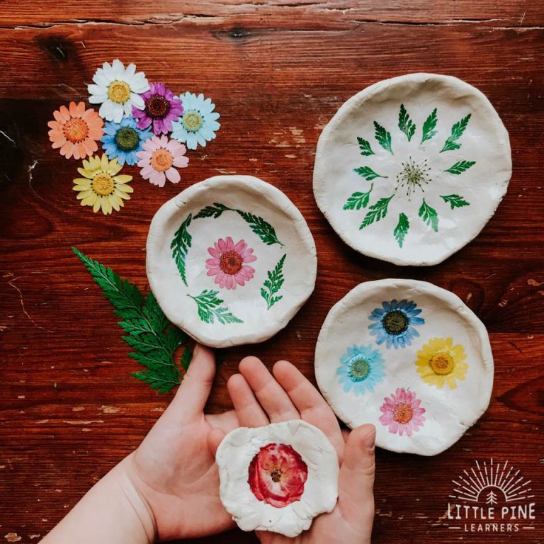 How to Make Nature Pinch Pots with Kids • Little Pine Learners
