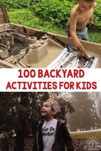 100 Low-Prep Activities You Can Do In Your Own Backyard • Little Pine ...