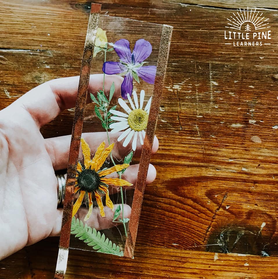 Easy DIY Flower Bookmark Little Pine Learners Easy DIY Flower Bookmark Little Pine Learners