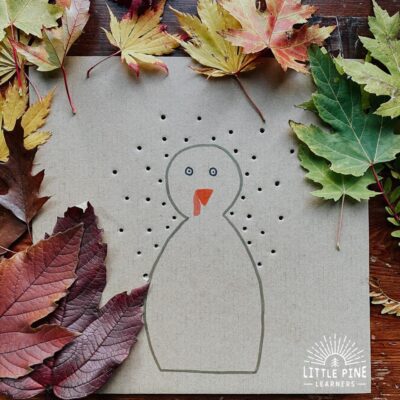 Leaf Turkey Craft for Thanksgiving • Little Pine Learners