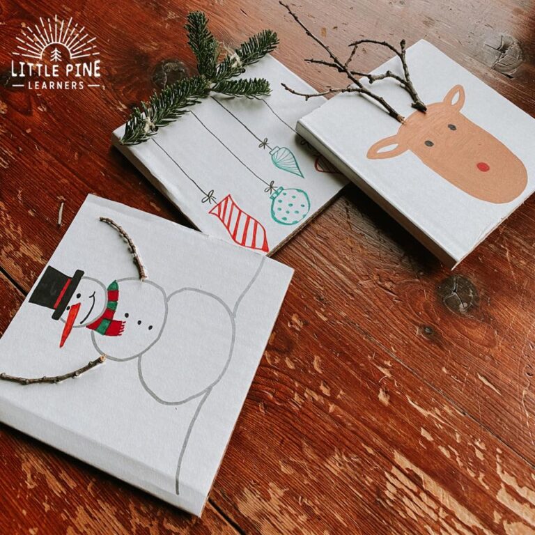 Eco Friendly Christmas Cards • Little Pine Learners