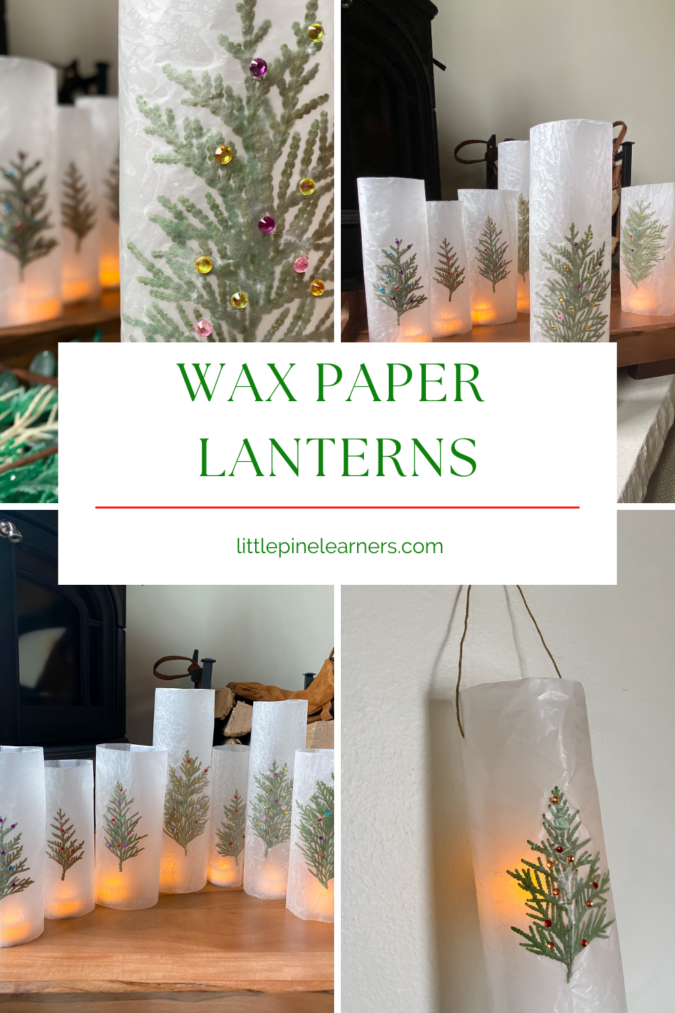 DIY Wax Paper Lantern • Little Pine Learners
