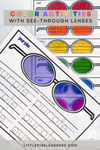 Color Activities for Kids with See-Through Lenses Printable • Little ...