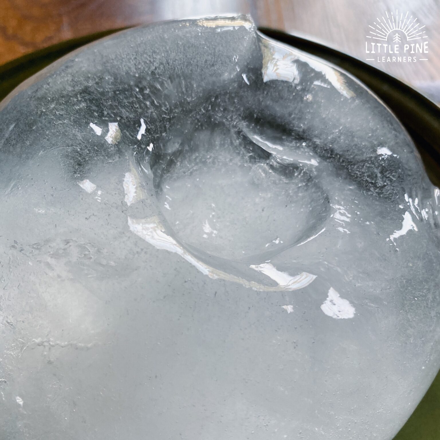 Ice Luminaries with Nature Pieces • Little Pine Learners
