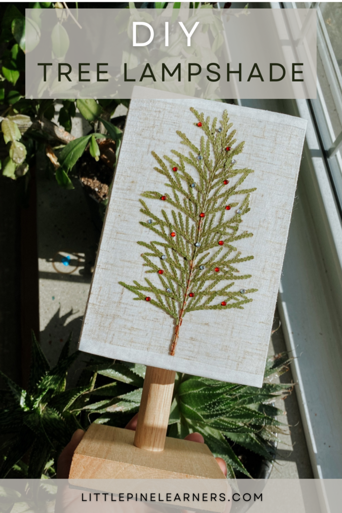 DIY Tree Lampshade • Little Pine Learners