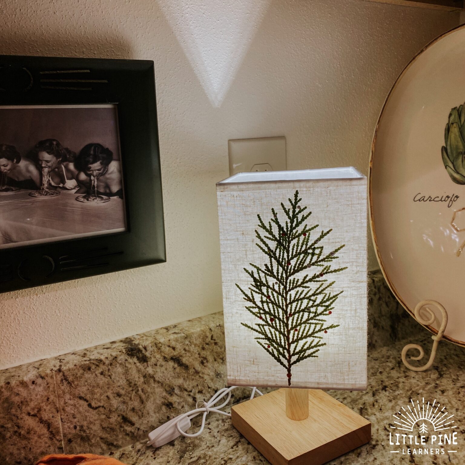DIY Tree Lampshade • Little Pine Learners