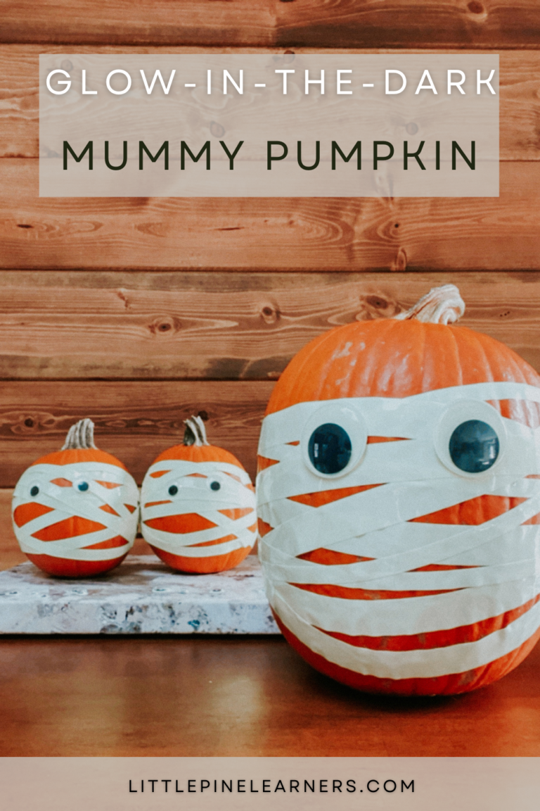 No Carve Mummy Pumpkin • Little Pine Learners